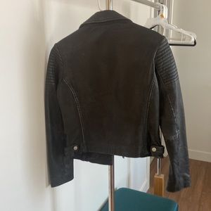 Topshop | Jackets & Coats | Topshop Real Leather Biker Jacket | Poshmark